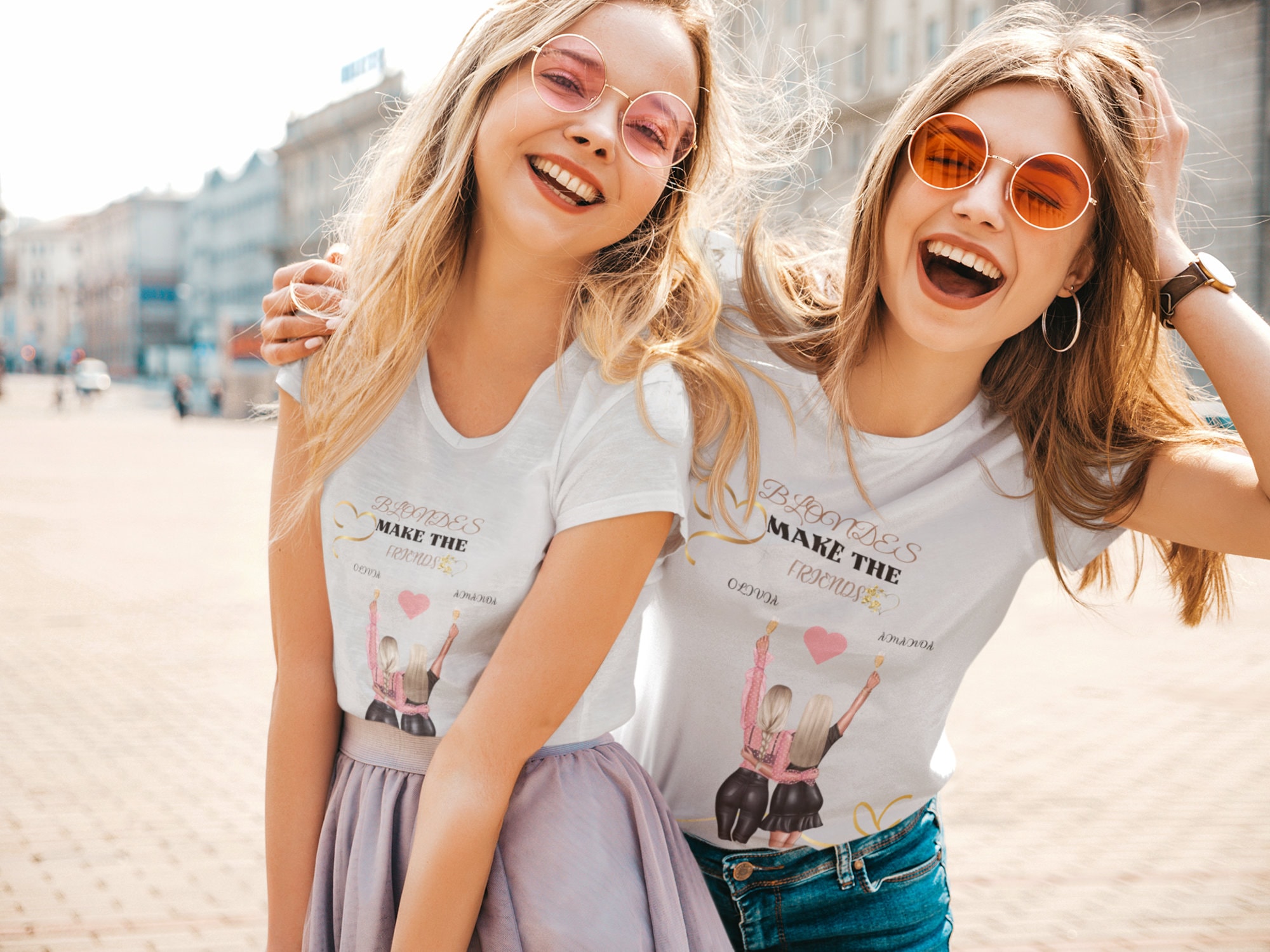 Custom Blondes Friends T-shirt, Personalized Blondes Friends, Gift to ...