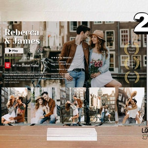 Custom Couple Movie Poster, Canva Editable, Movie Poster Filmstrip ...