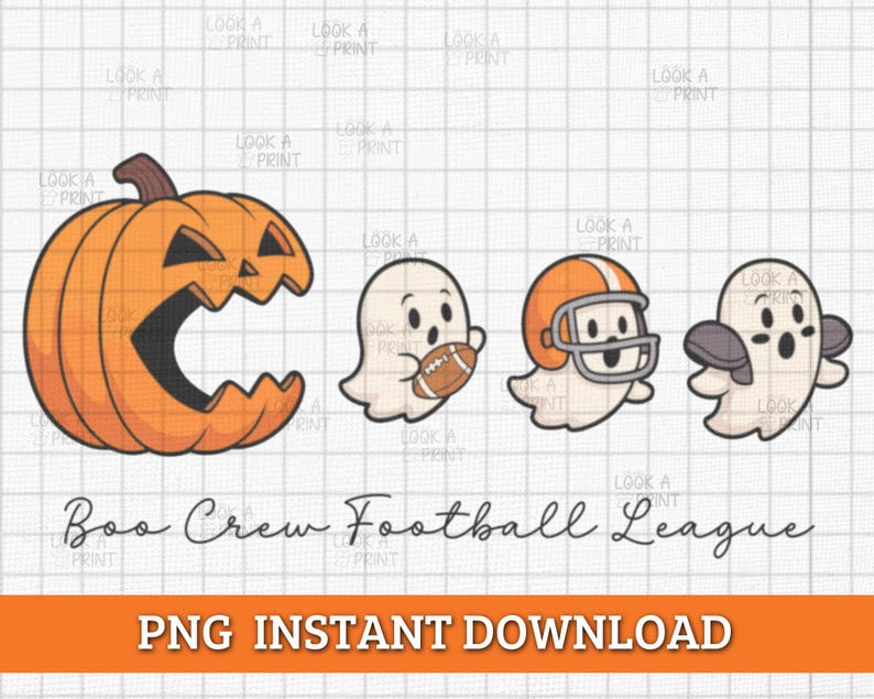 Retro Halloween Pumpkin Football PNG, Funny Fall Touchdown Design ...