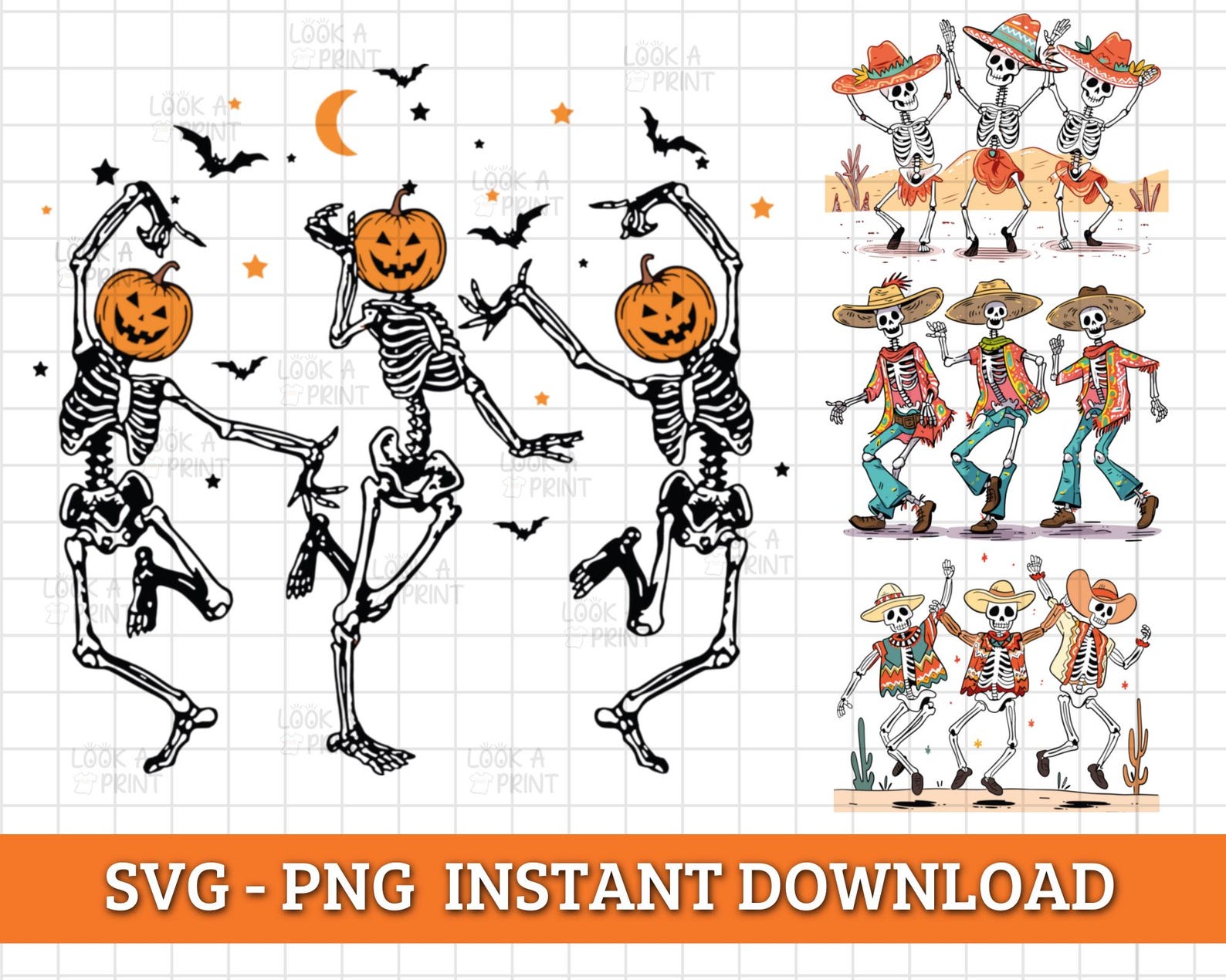 Dancing Skeleton Png, Halloween Png, Halloween Costume, Pumpkin Png ...