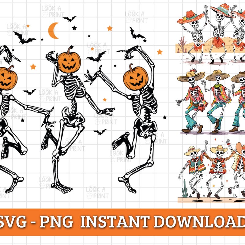 Halloween Dancing Art - Etsy