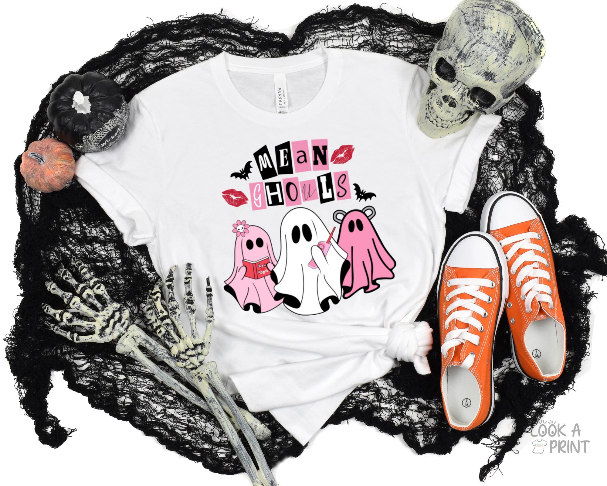 Mean Ghost Svg, Pink Ghouls, Pinky, Retro Halloween Svg, Ghouls Ghost ...