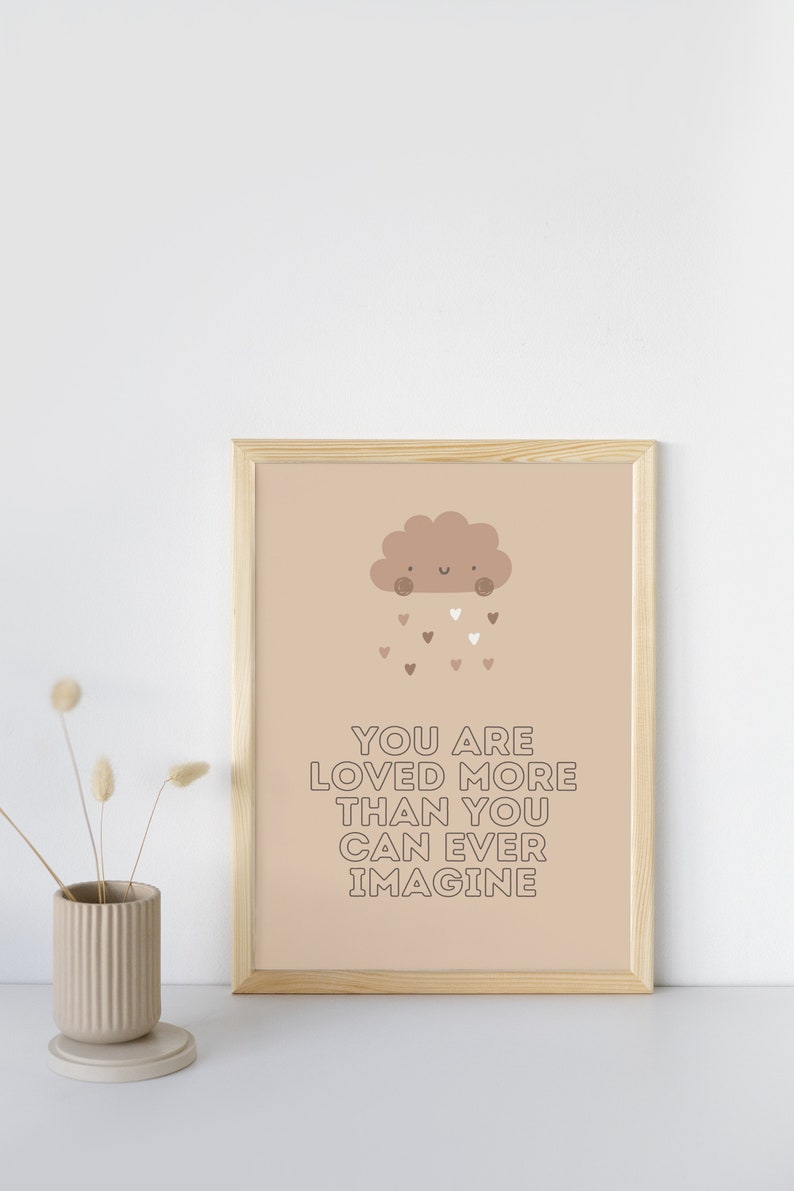 Set of 6 Inspirational Quotes for Nursery, DIGITAL DOWNLOAD Mocha - Etsy