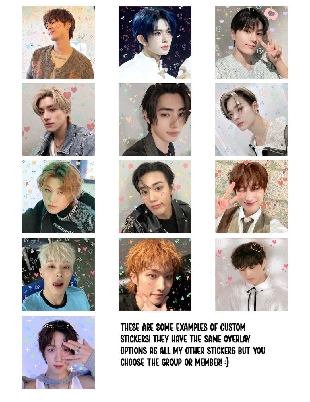 Custom Kpop Mailing Stickers - Etsy