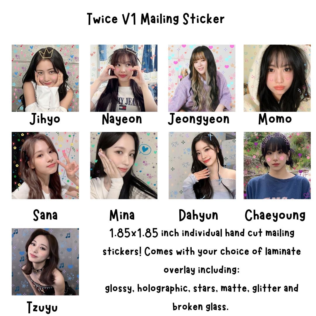Twice Mailing Stickers (2 Versions Available) - Etsy