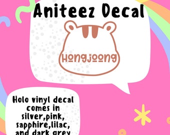 Ateez Aniteez Peeker Car Decals Ateez Stickers Aniteez Decal Ateez Car ...