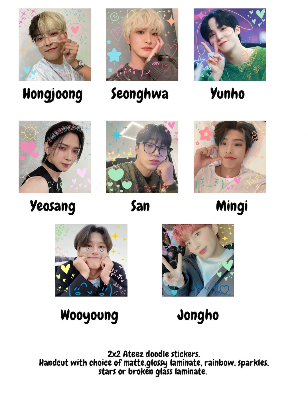 Ateez Mailing Stickers - Etsy