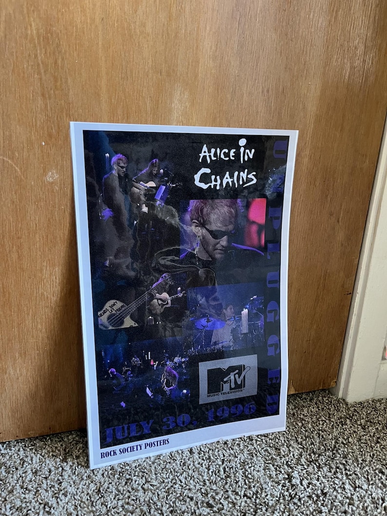 Alice in Chains MTV Unplugged Poster - Etsy