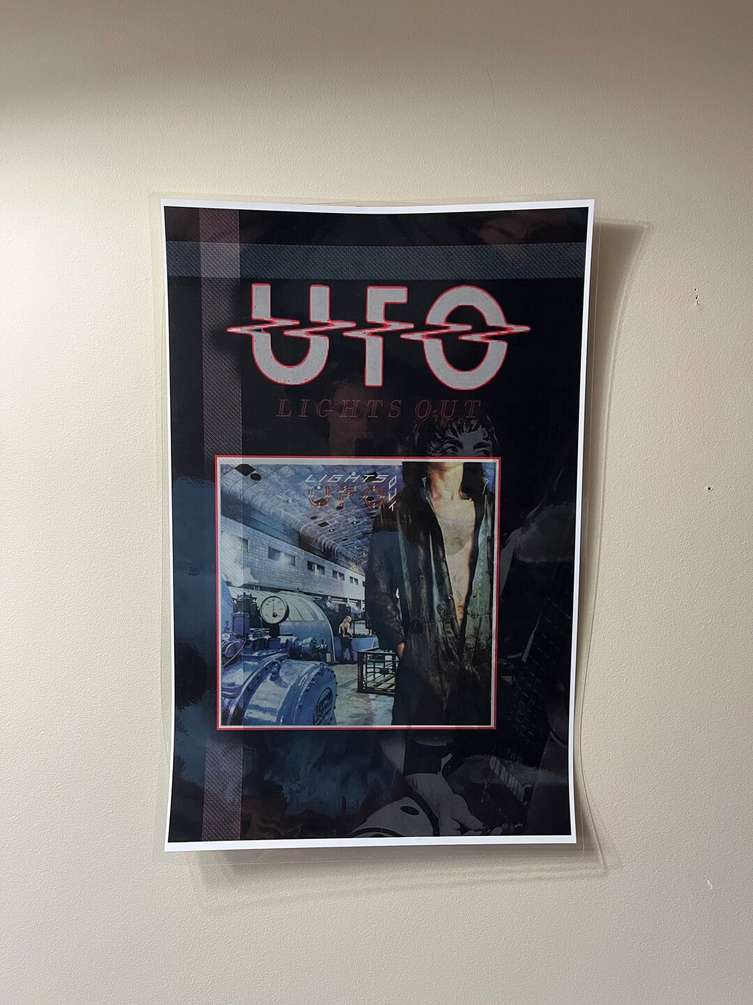 UFO Lights Out Poster - Etsy