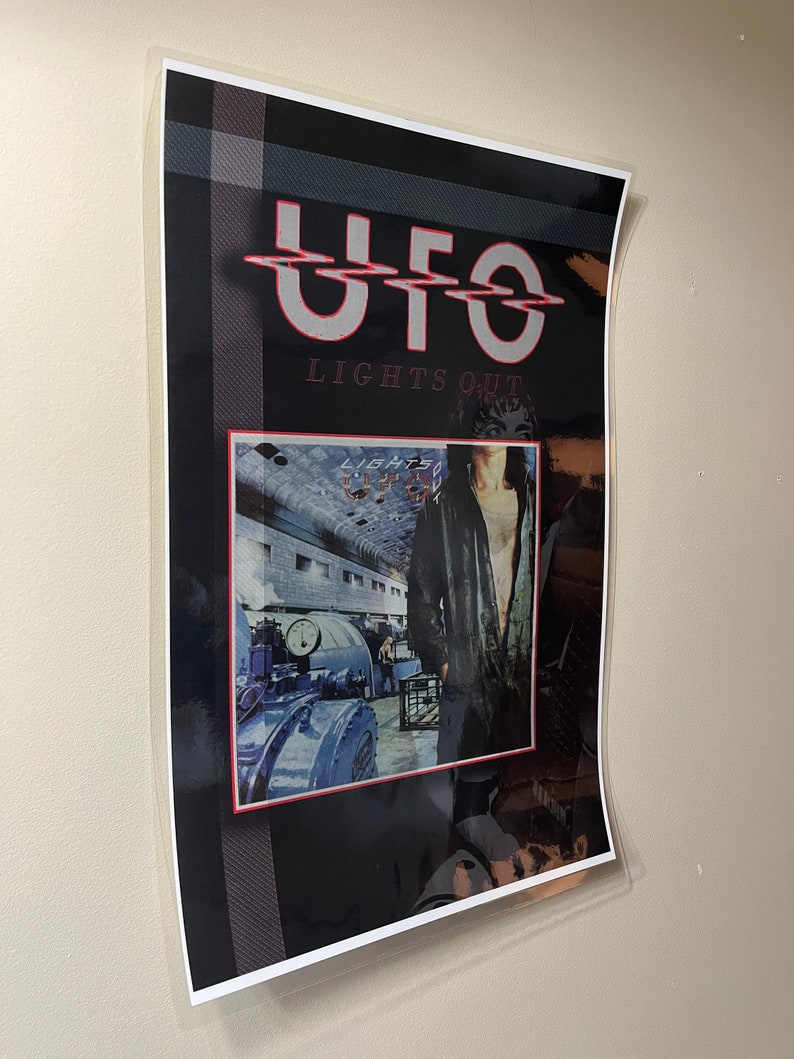 UFO Lights Out Poster - Etsy