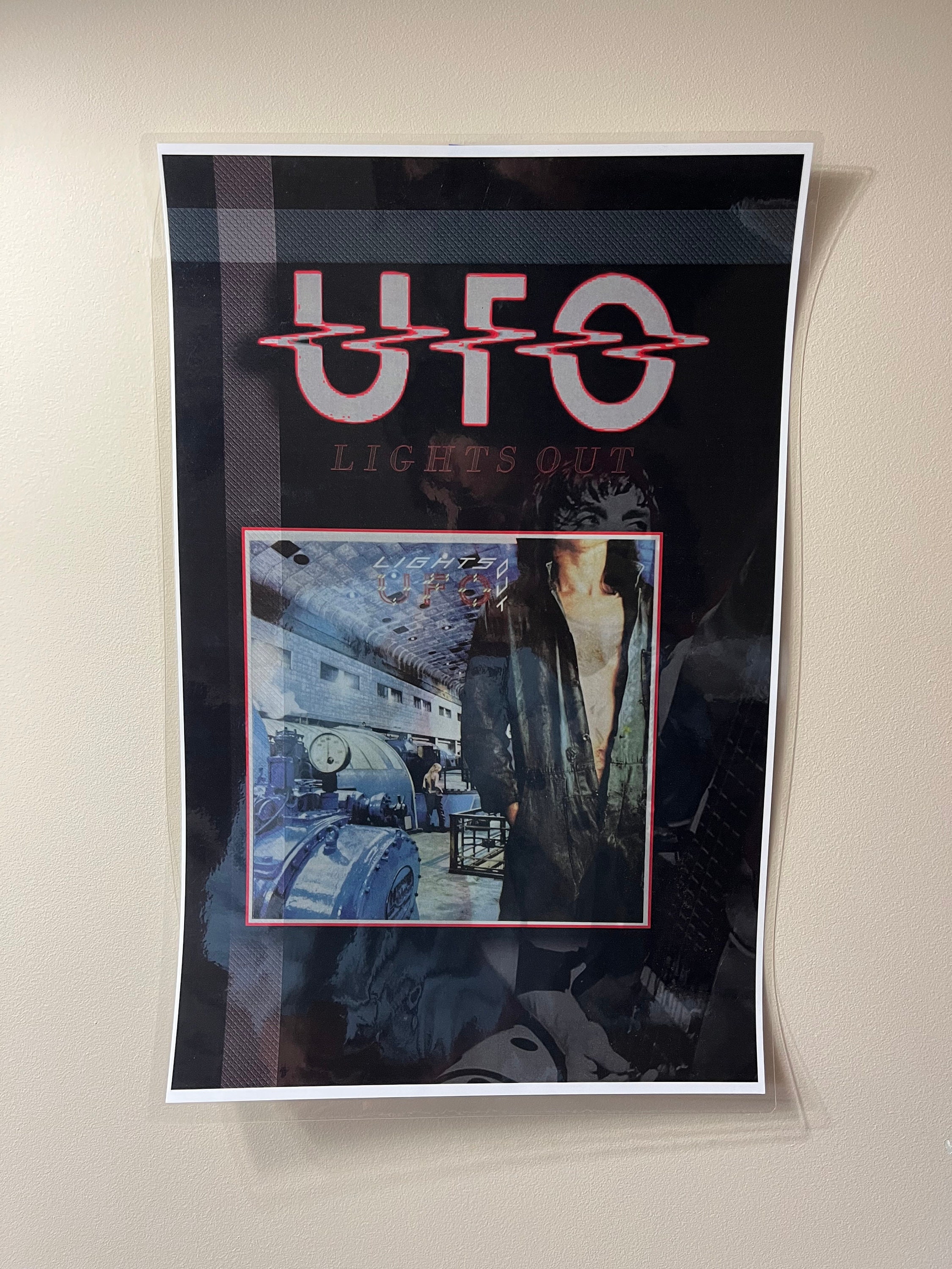 UFO Lights Out Poster - Etsy