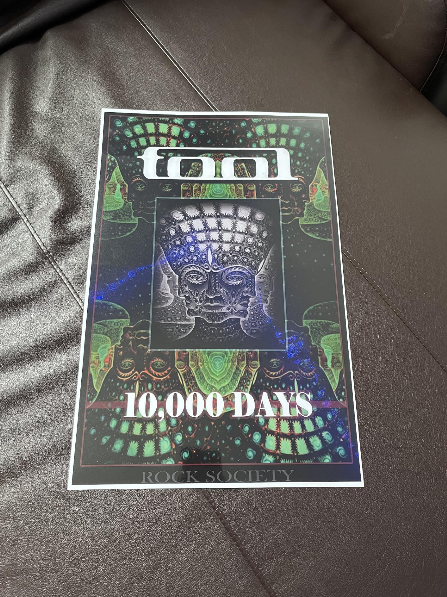 Tool 10,000 Days Poster Digital File - Etsy