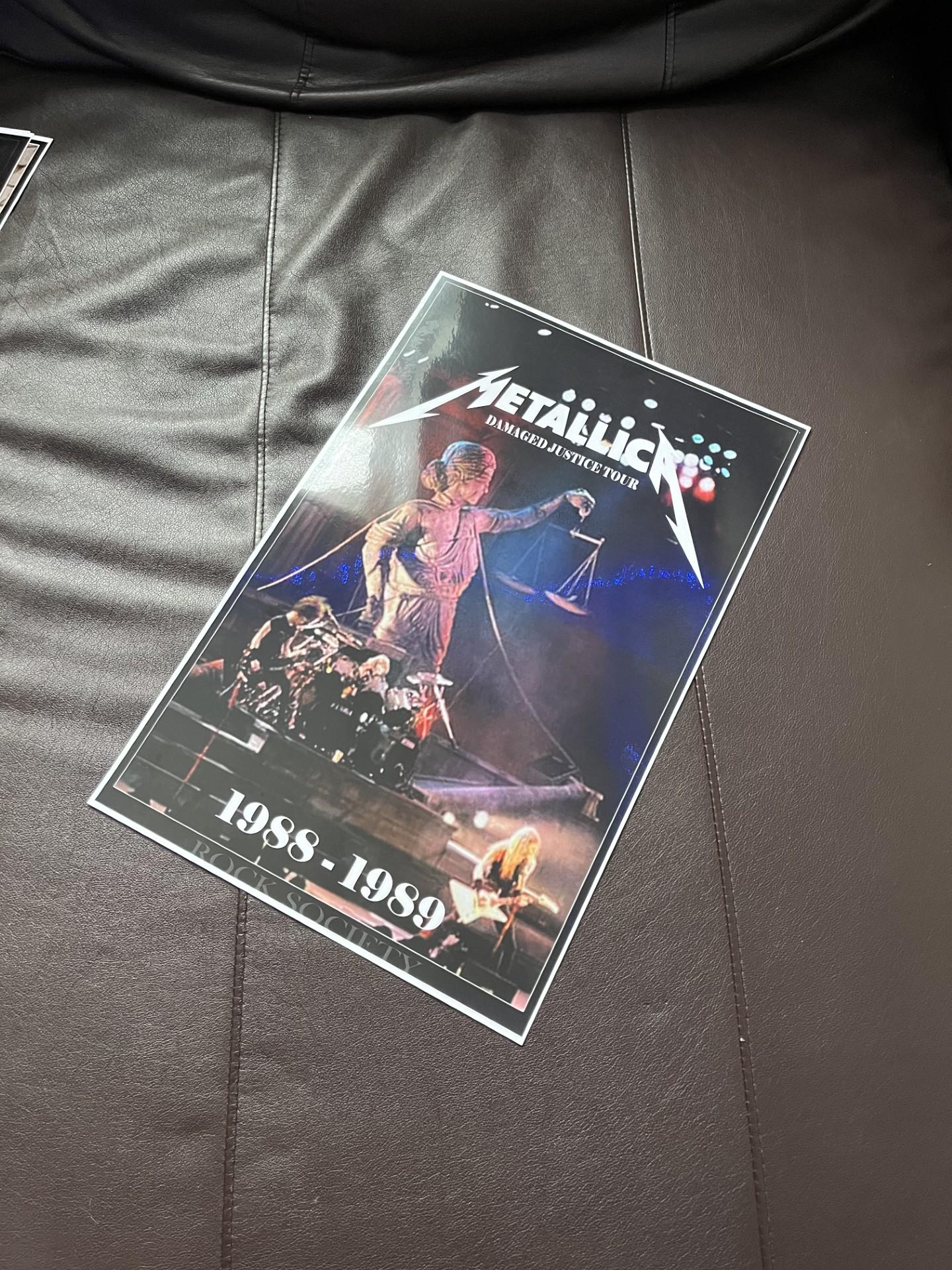 Metallica Damaged Justice Tour Poster - Etsy