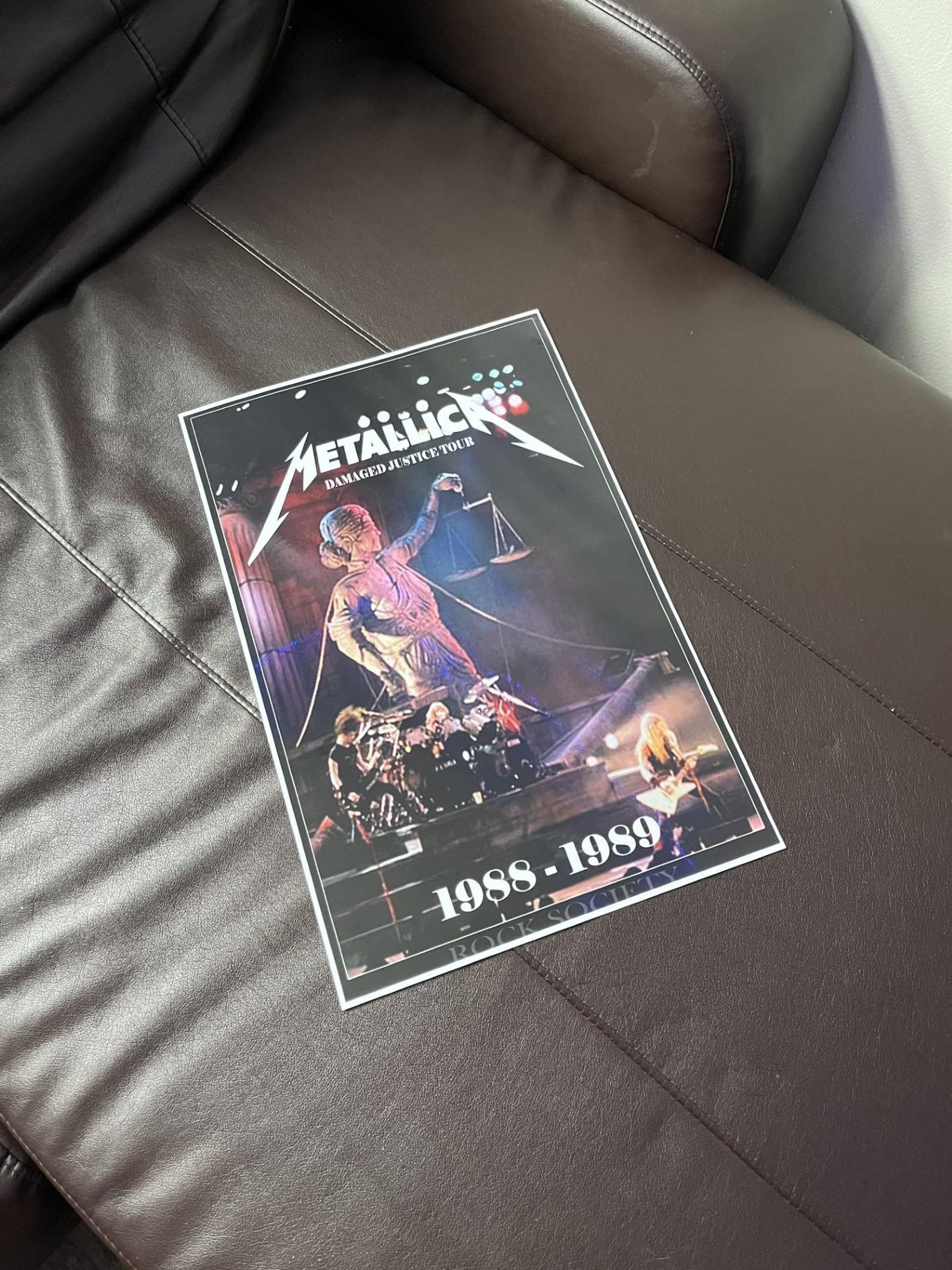 Metallica Damaged Justice Tour Poster - Etsy