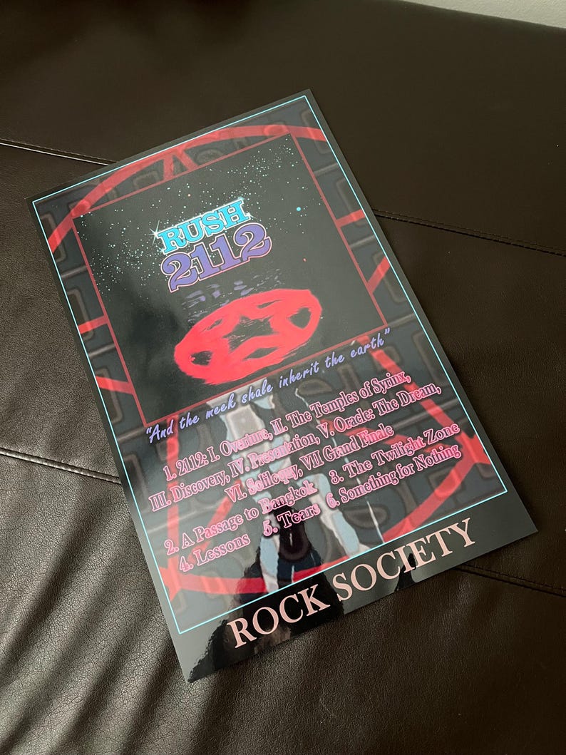 Rush 2112 Poster Digital File - Etsy