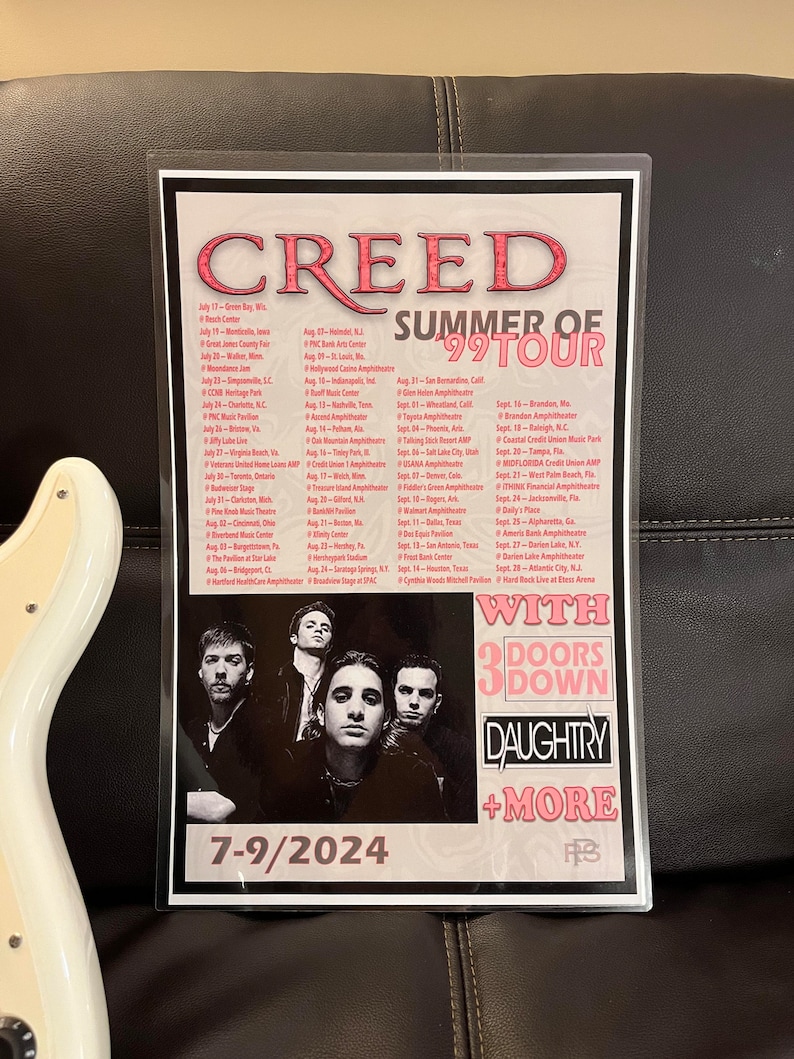 Creed Summer of 99 Tour Poster - Etsy