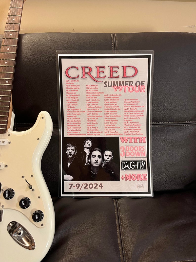 Creed Summer of 99 Tour Poster - Etsy