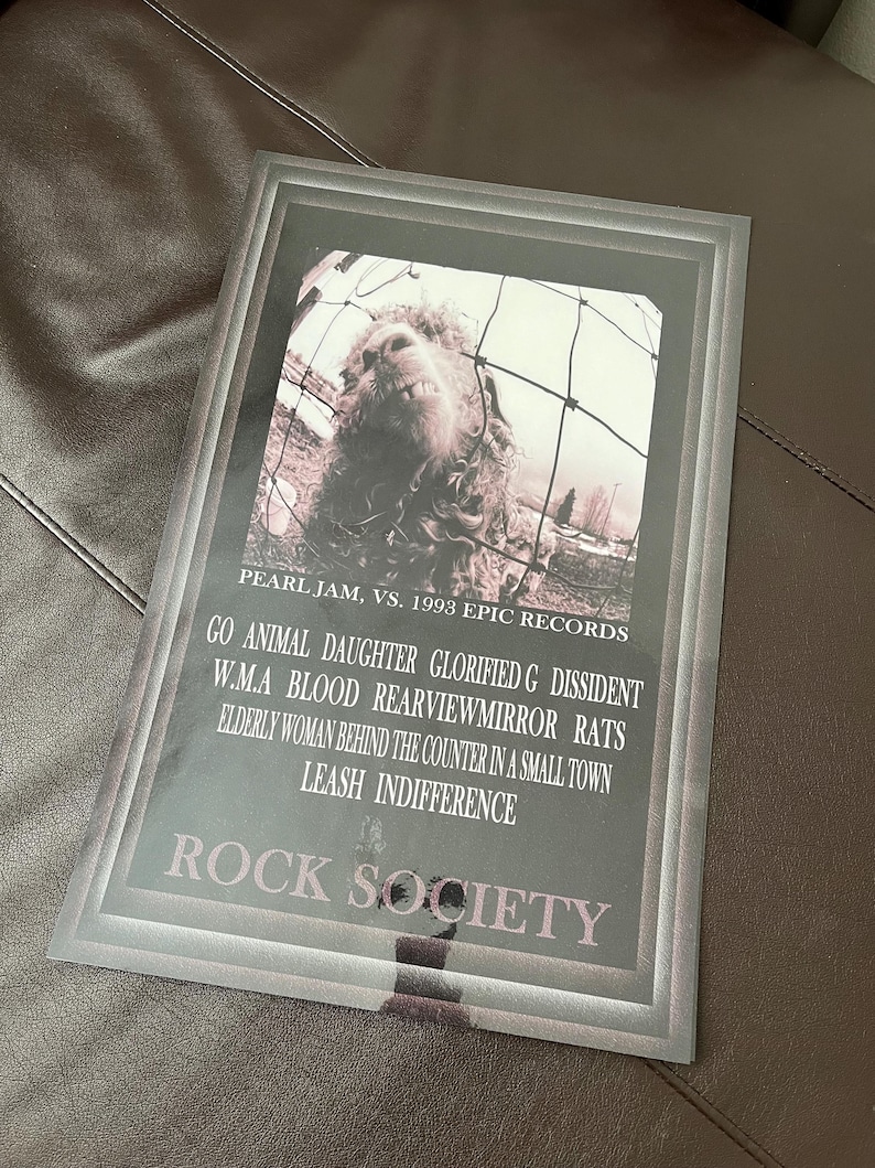 Pearl Jam Vs Album Poster - Etsy