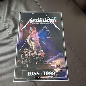 Metallica Damaged Justice Tour Poster - Etsy