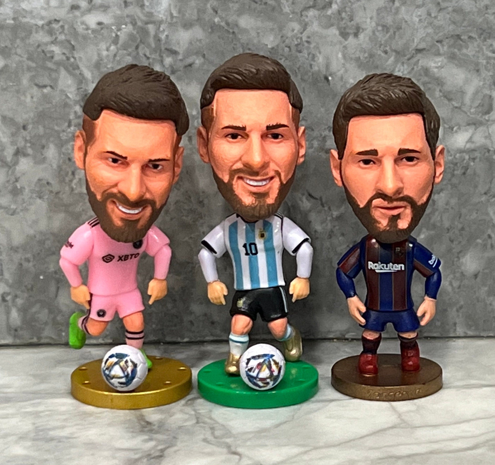 Lionel Messi Bobblehead Figure Action Figure With Soccer - Etsy