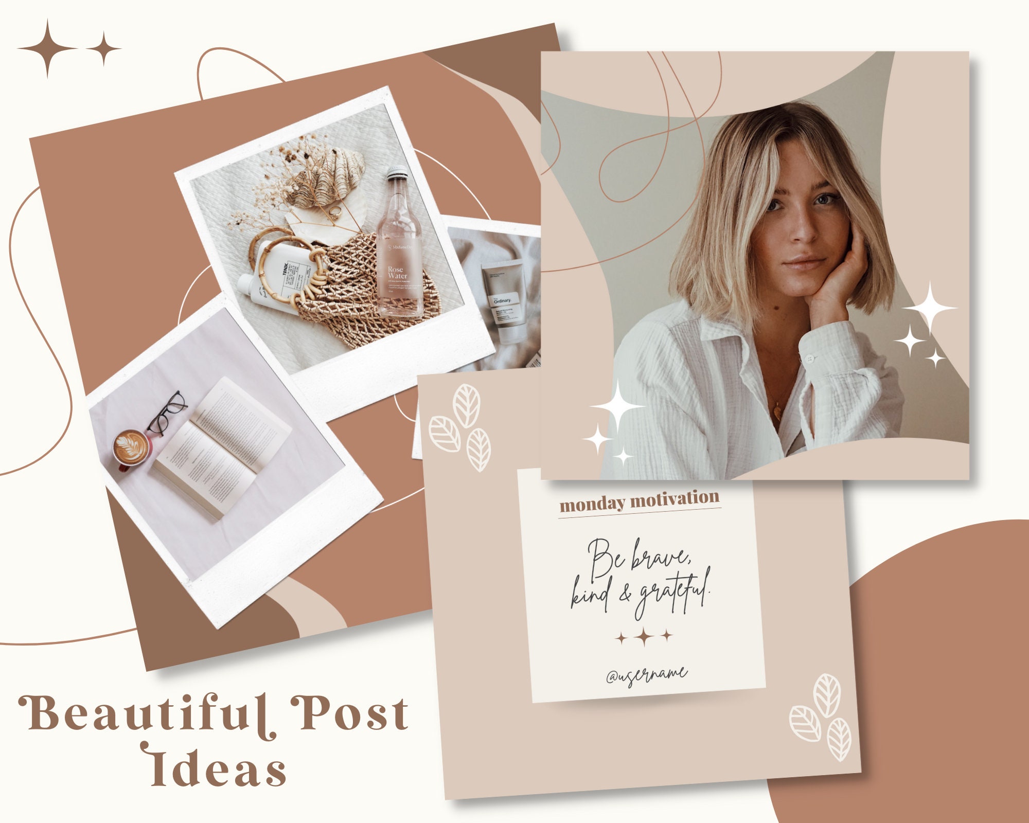 300 Boho Instagram Post Templates Canva | Boho Quotes - Boho Style ...