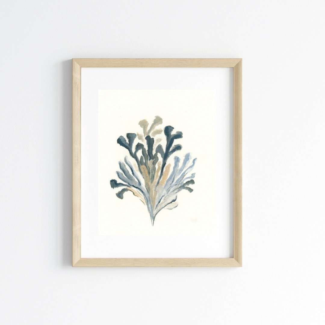 Smoky Blue Coral 3 Fine Art Print - Etsy