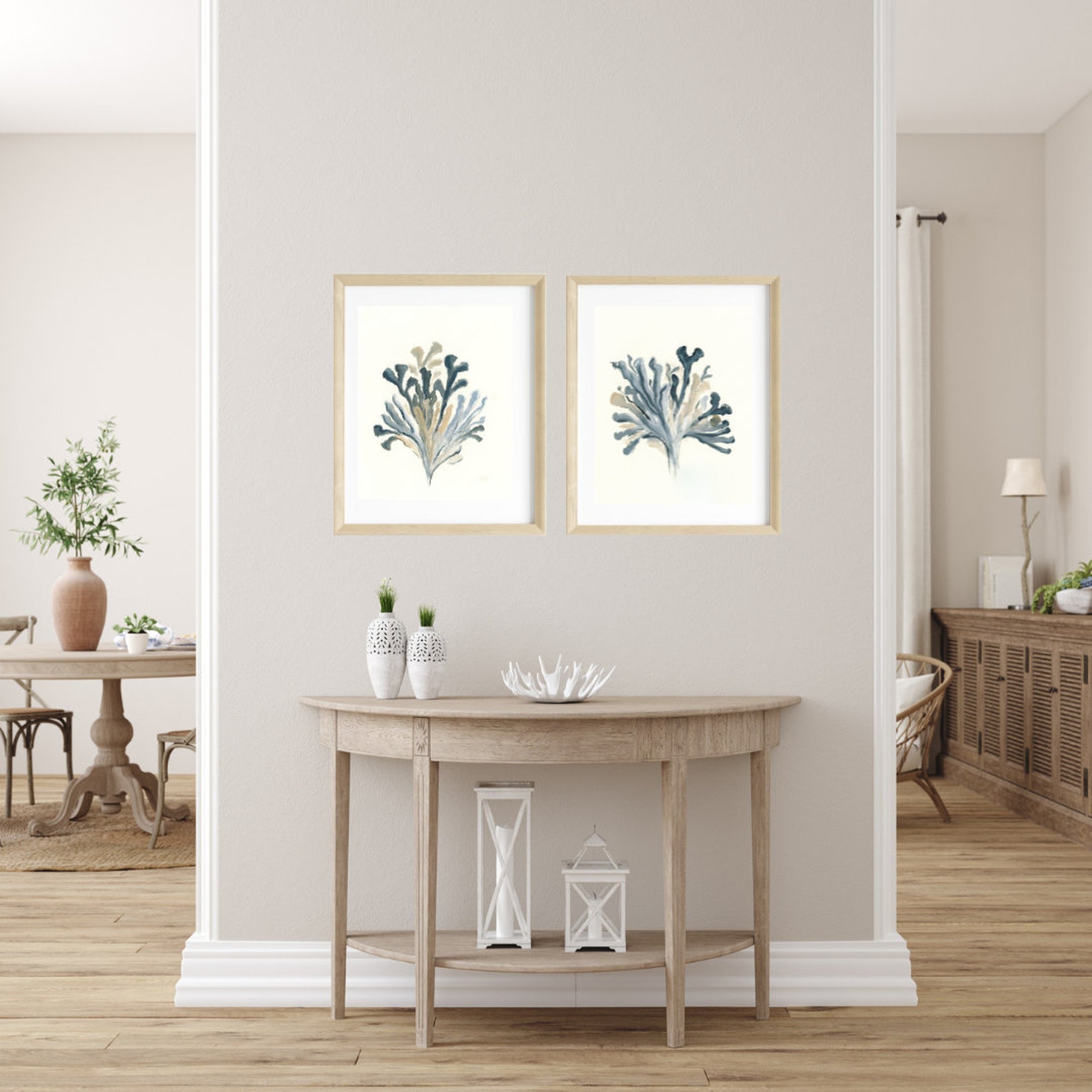 Smoky Blue Coral 3 Fine Art Print - Etsy