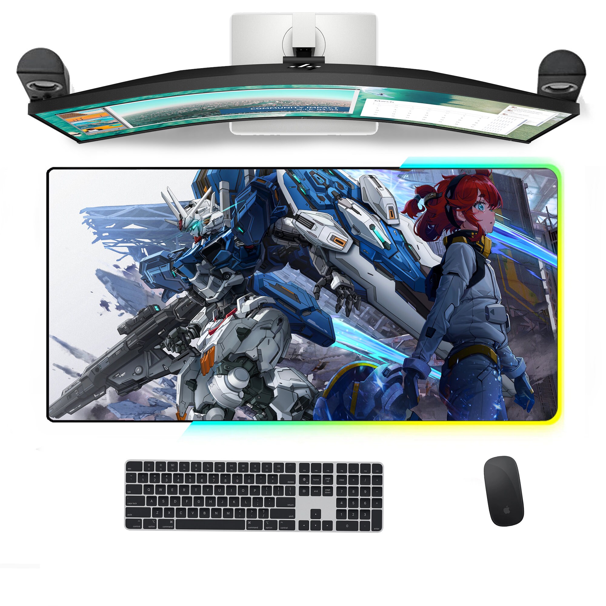 Big Gaming XXL Mouse Pad Desk Mat Mousepad Mech Robot Warrior - Etsy