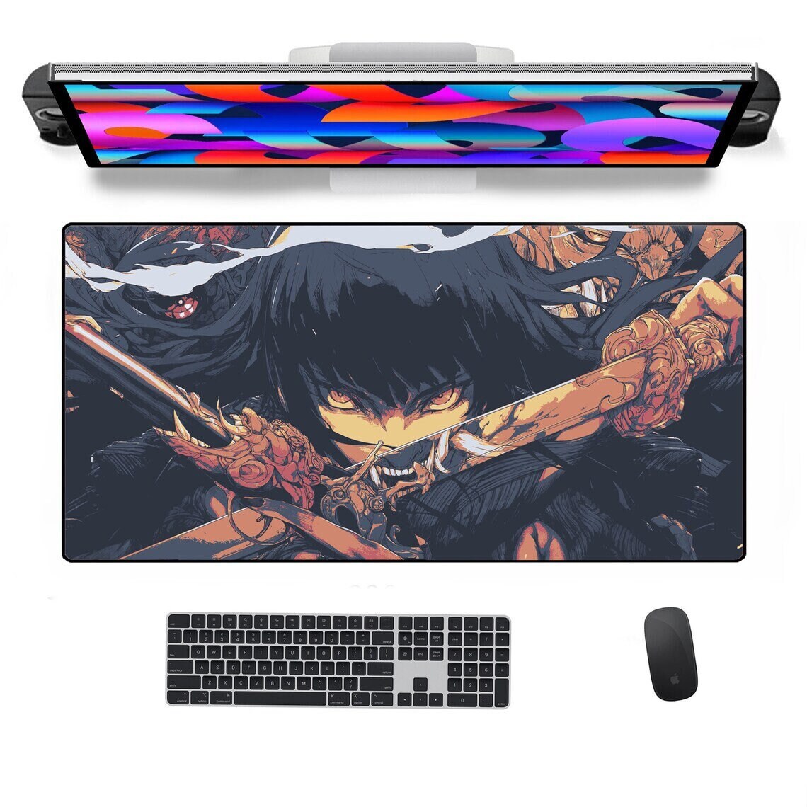 Big Gaming XXL Mouse Pad Desk Mat Mousepad Samurai Cartoon Sword Anime ...