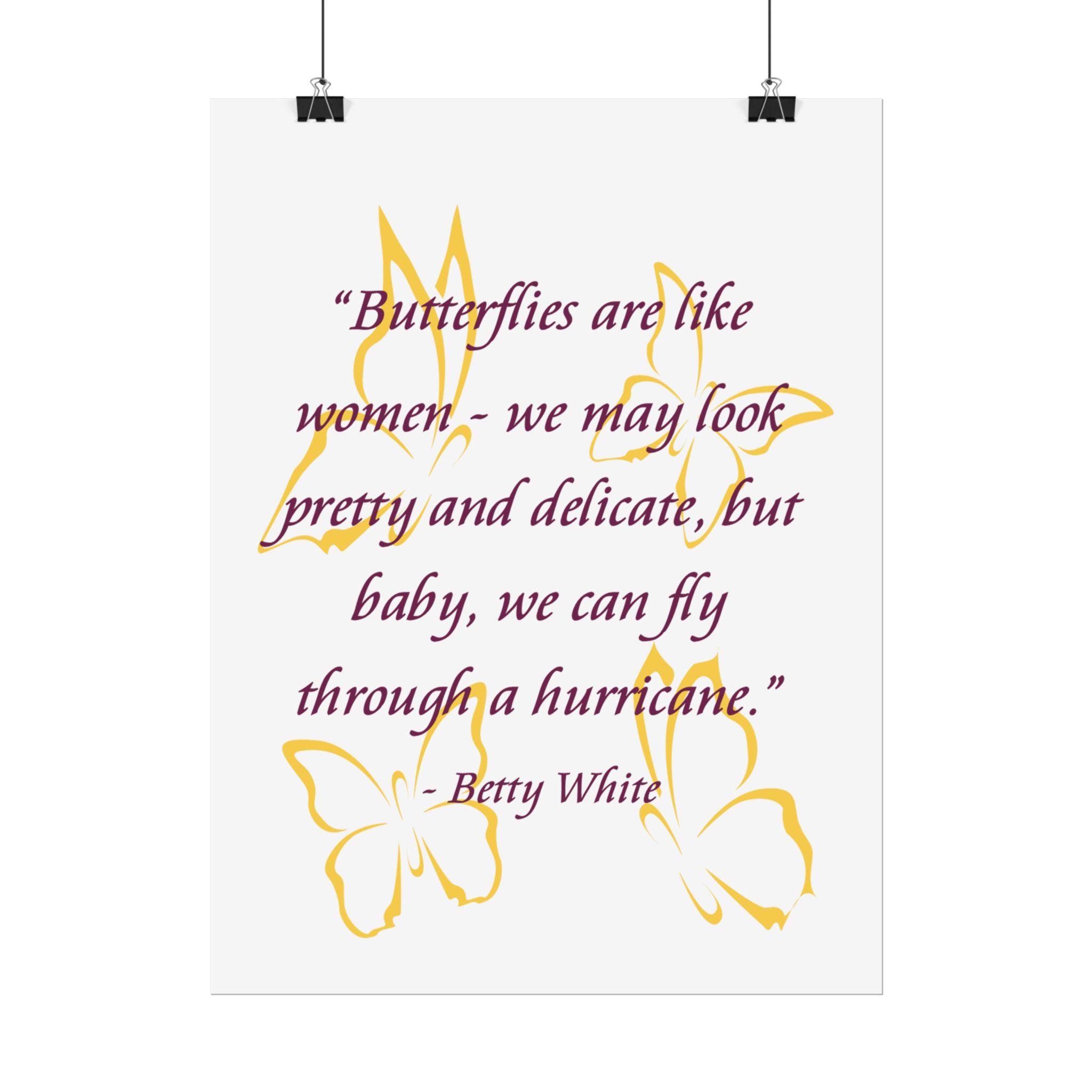 Inspirational Butterfly Wall Art, Motivational Quote Poster, Gift for ...