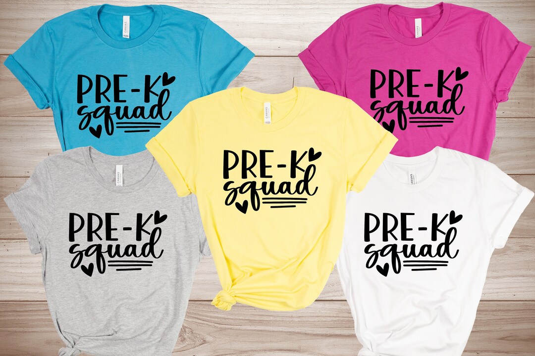 Pre-k Teacher Shirt Teacher Team Shirts Back to School - Etsy