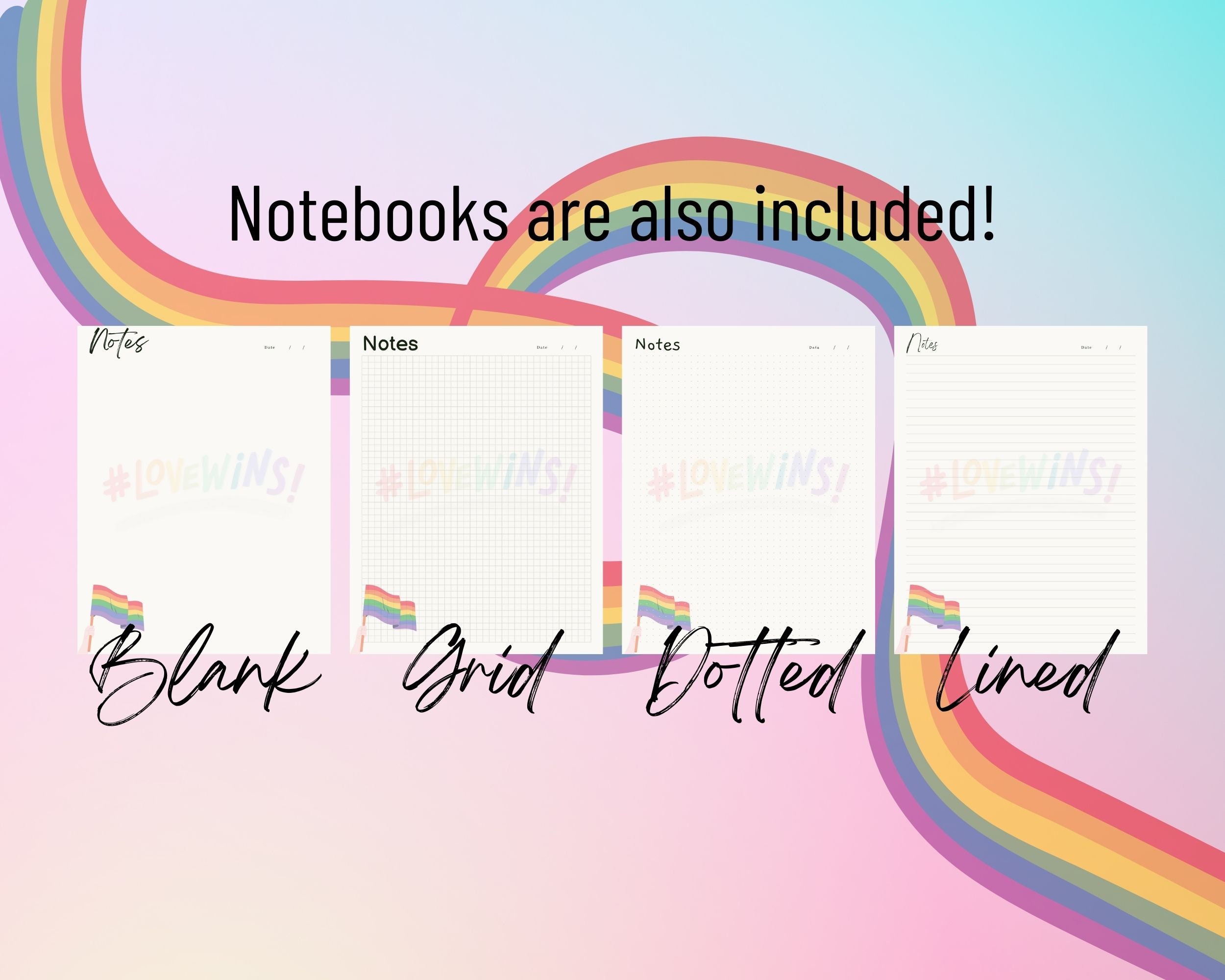 Pride Planner Goodnotes Planner Daily Digital Gay Planner iPad Planner ...