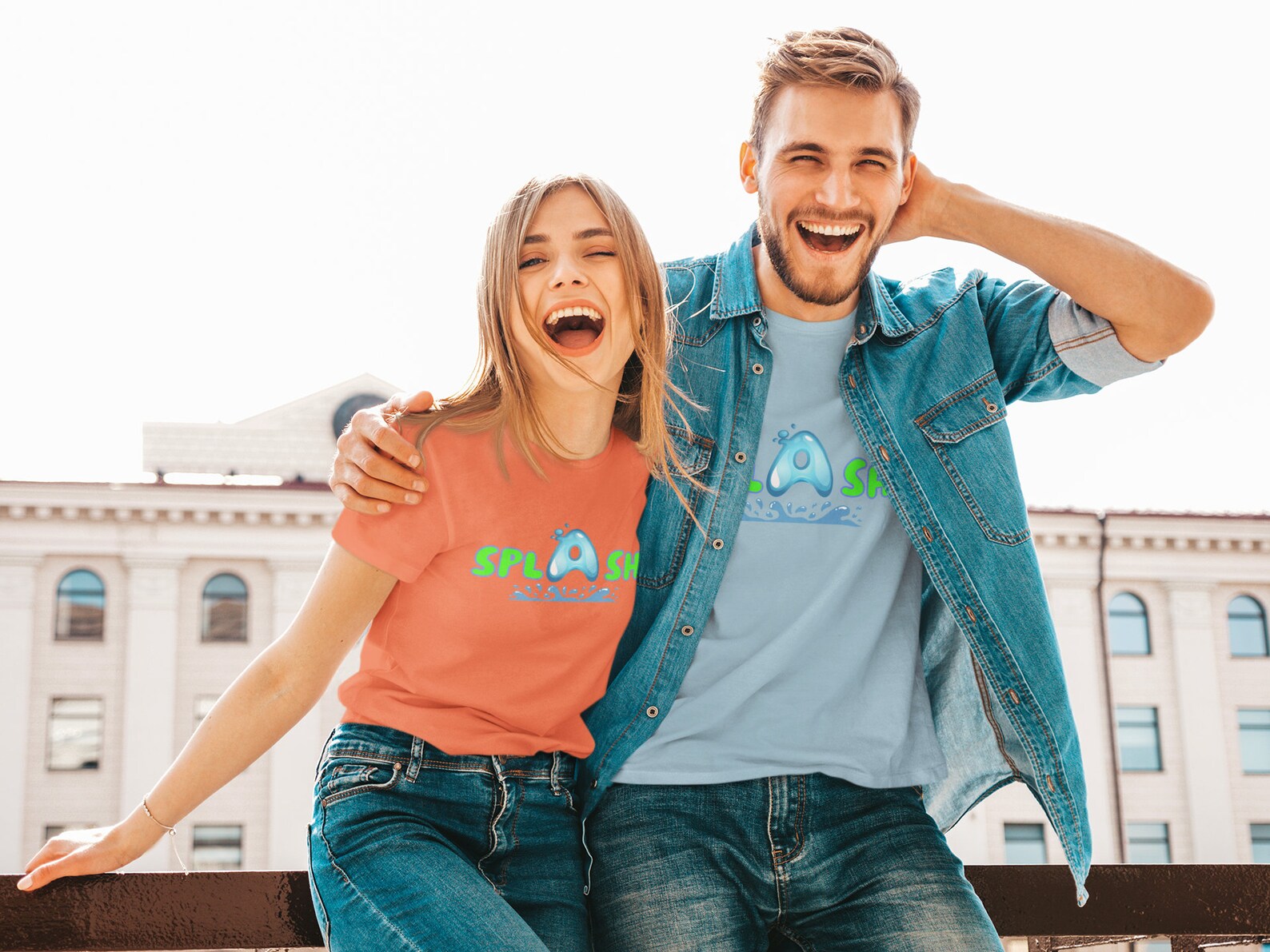 Splash Design T-shirt | Water Splash | Summer Days | Colorful Fun Tee ...