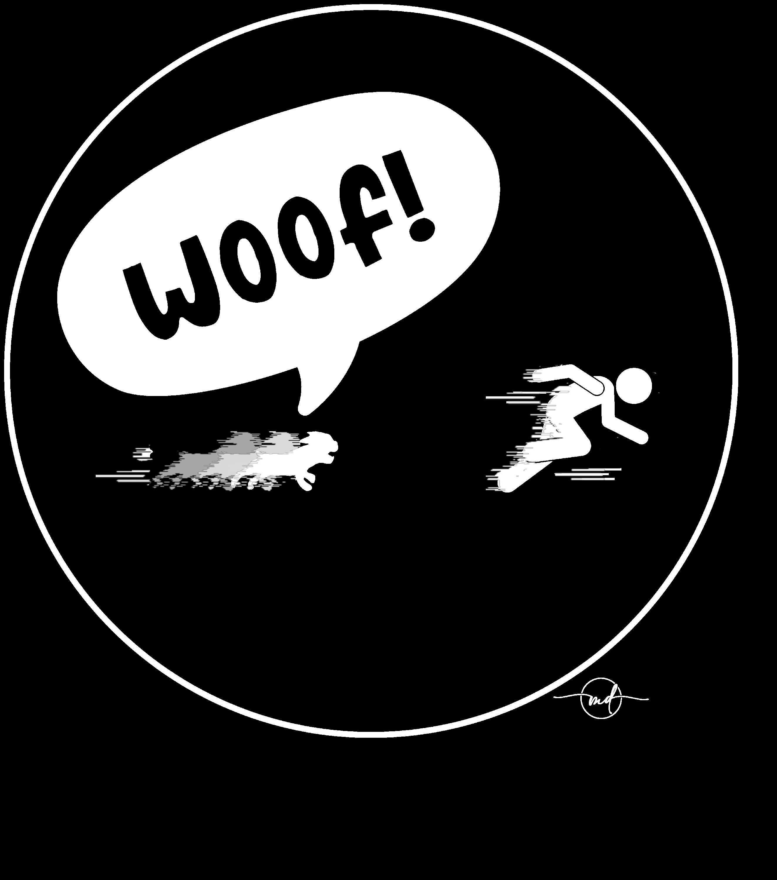 Stickman Chased by Dog Funny T-shirt | Stick Figure Adventures ...