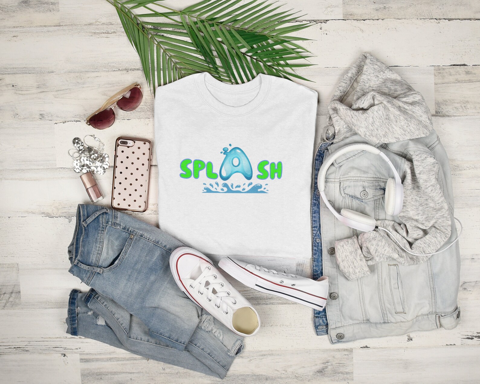 Splash Design T-shirt | Water Splash | Summer Days | Colorful Fun Tee ...
