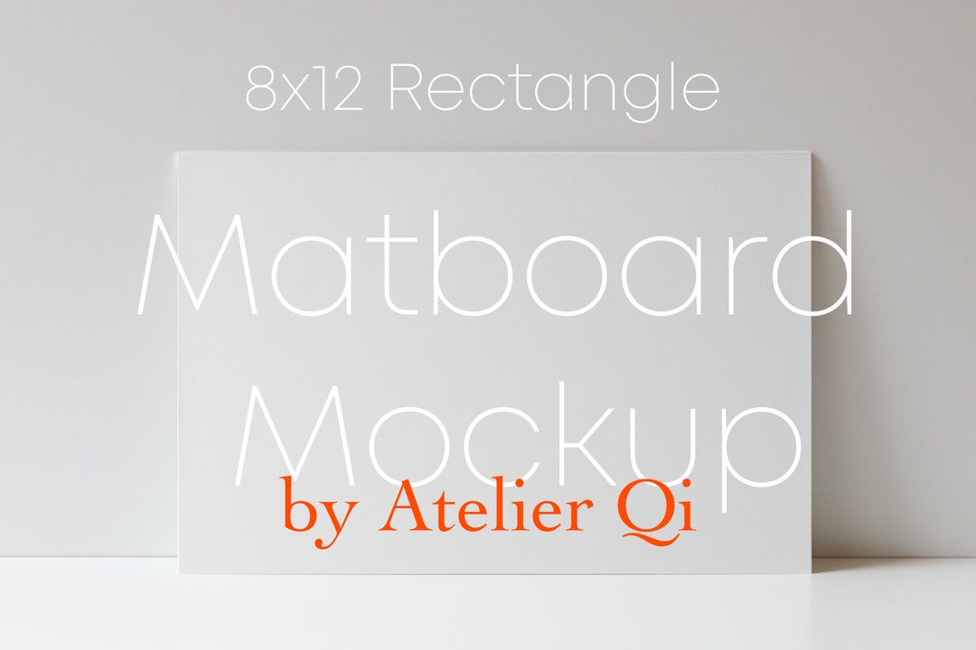 8x12 (2:3 Ratio) Mounted Fine Art Print Mockup, Matboard Mockup, Poster ...