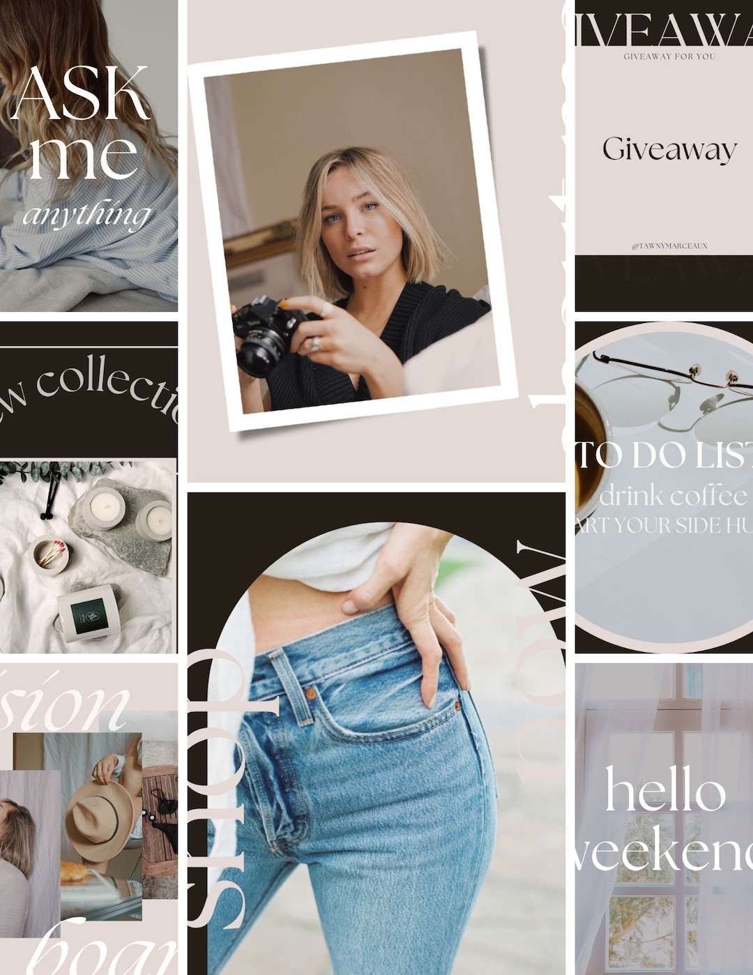 100 IG Posts for the Clean Girl Look - Etsy