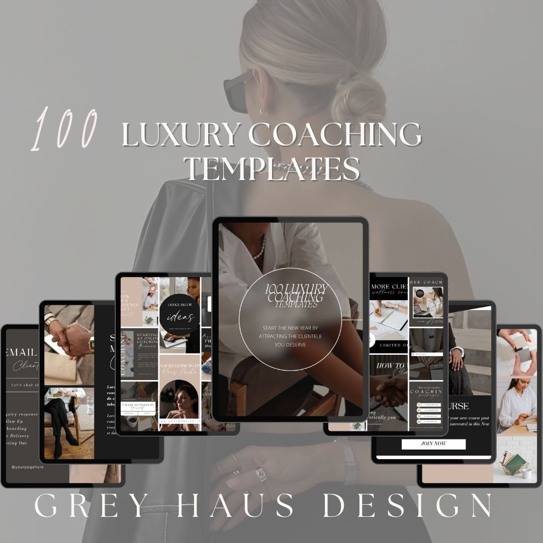 100 Luxury Coaching IG Templates - Etsy