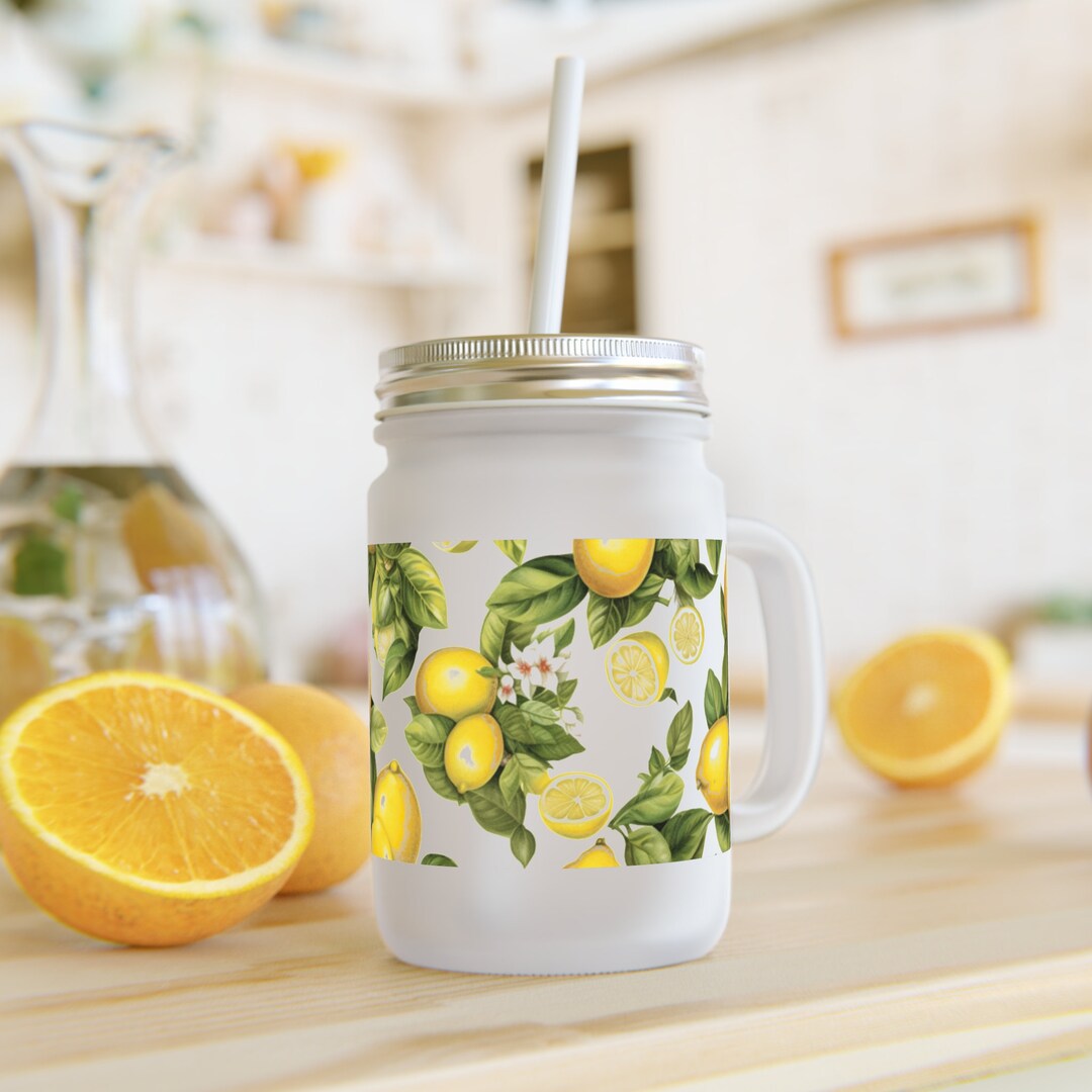 Lemon Mason Jar - Etsy
