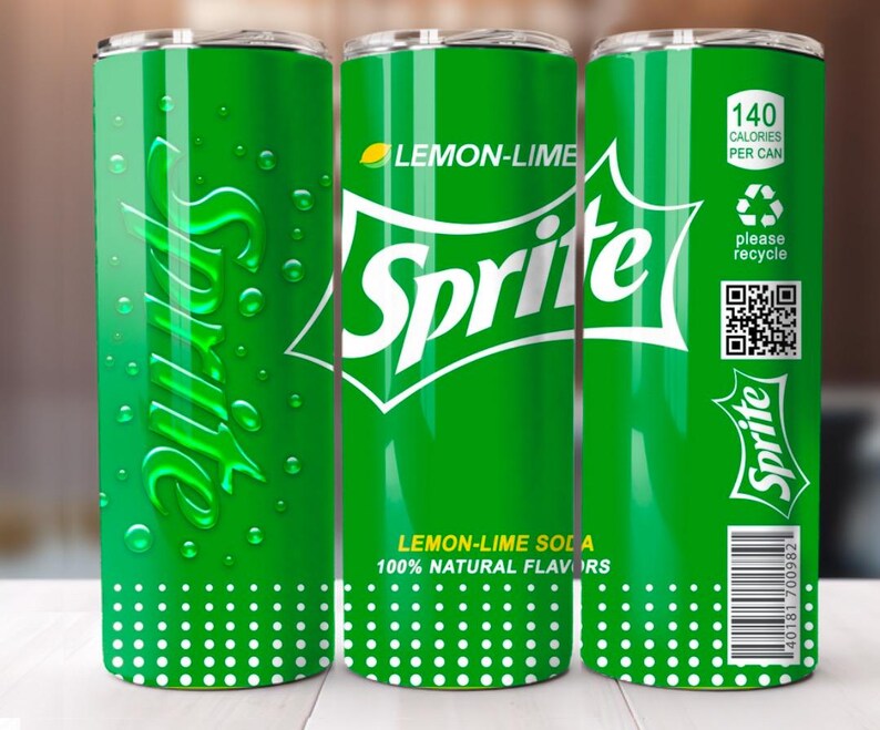 Custom 20 Oz Sprite-inspired Tumbler Refreshing Drinkware for Soda Fans ...