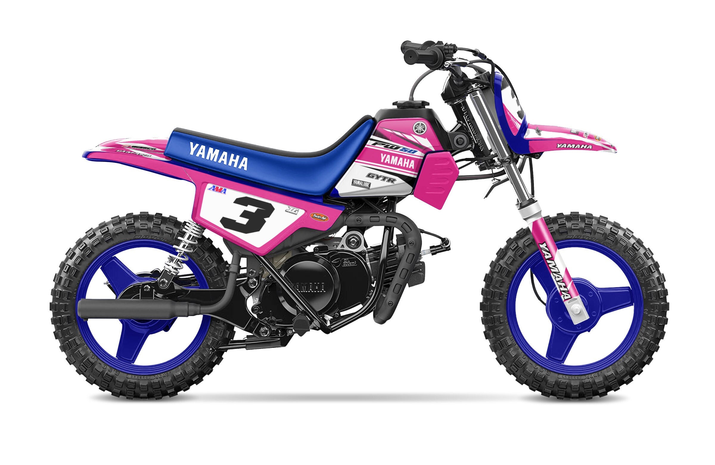 YAMAHA PW50 Graphics Full Kit 1985 - 2023 Pink Mini# Plates Included - Etsy