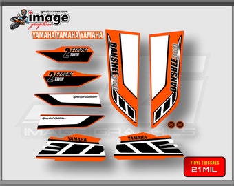 YAMAHA BANSHEE Graphics Kit Pink Blue High Quality thick - Etsy