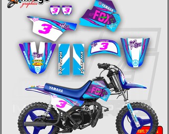YAMAHA BANSHEE Graphics Kit Pink Blue High Quality thick - Etsy