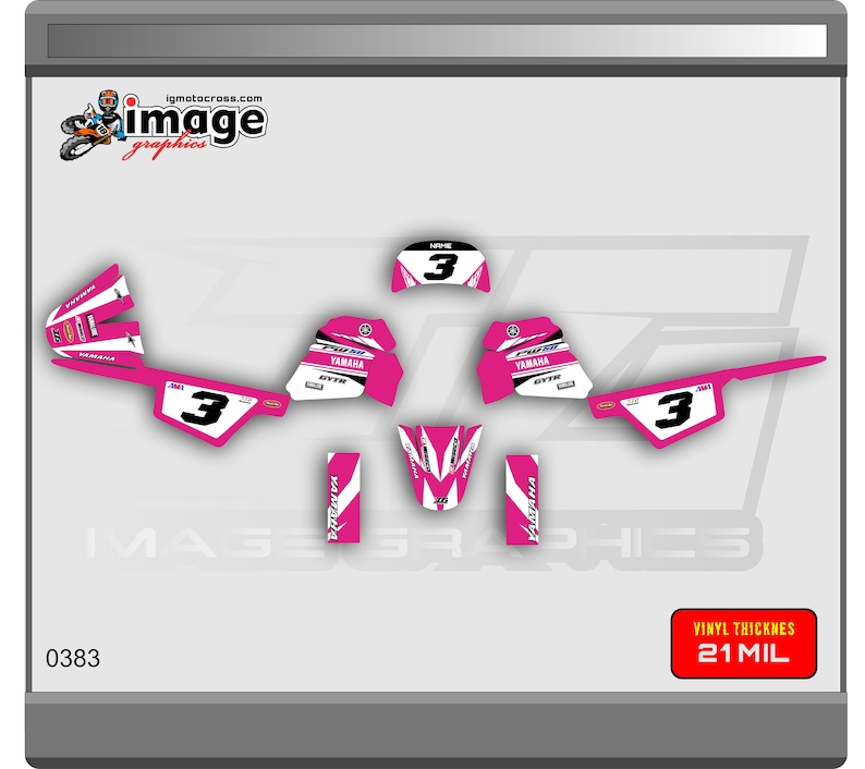 YAMAHA PW50 Graphics Full Kit 1985 - 2023 Pink Mini# Plates Included - Etsy
