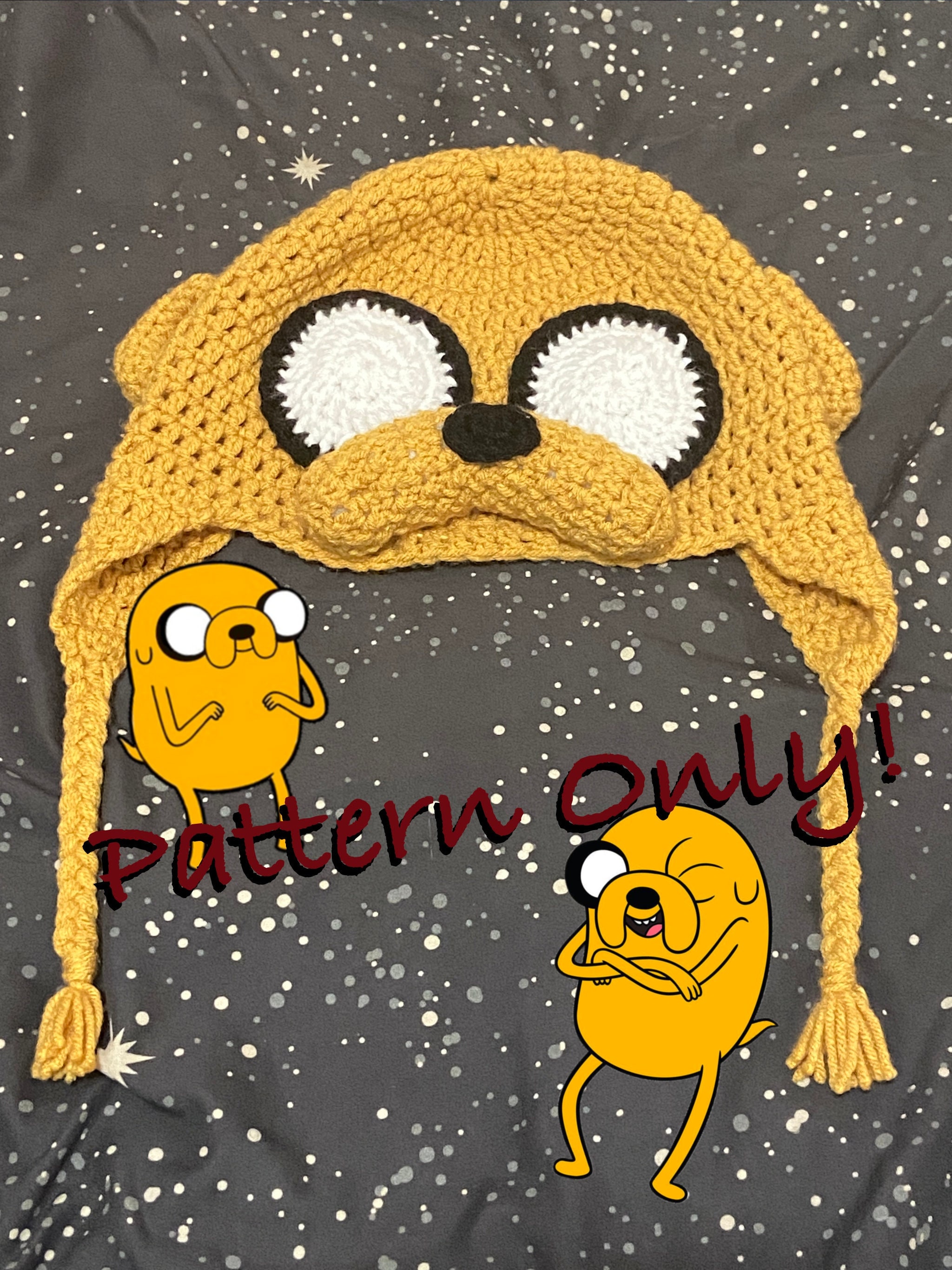 Jake the Dog Crochet Hat Pattern - Etsy