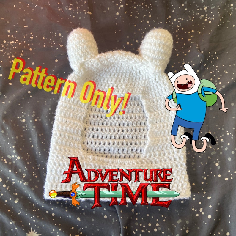 Finn the Human Crochet Hat Pattern - Etsy