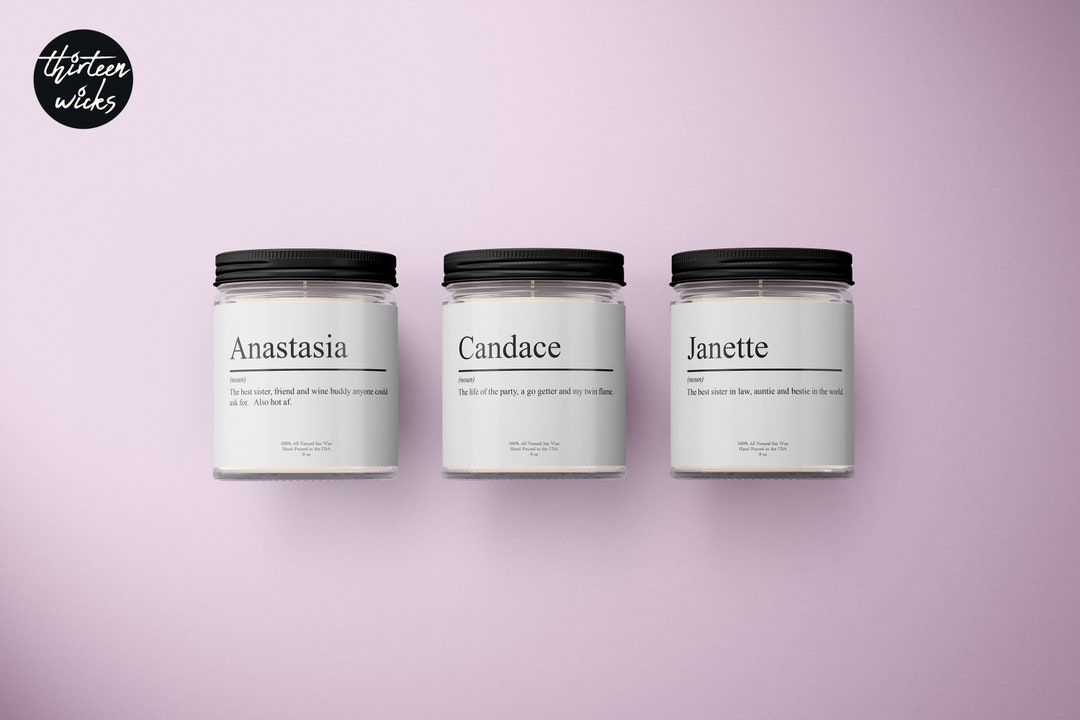 Custom Candle Labels, Personalized Candle Label, Create Your Own Label ...