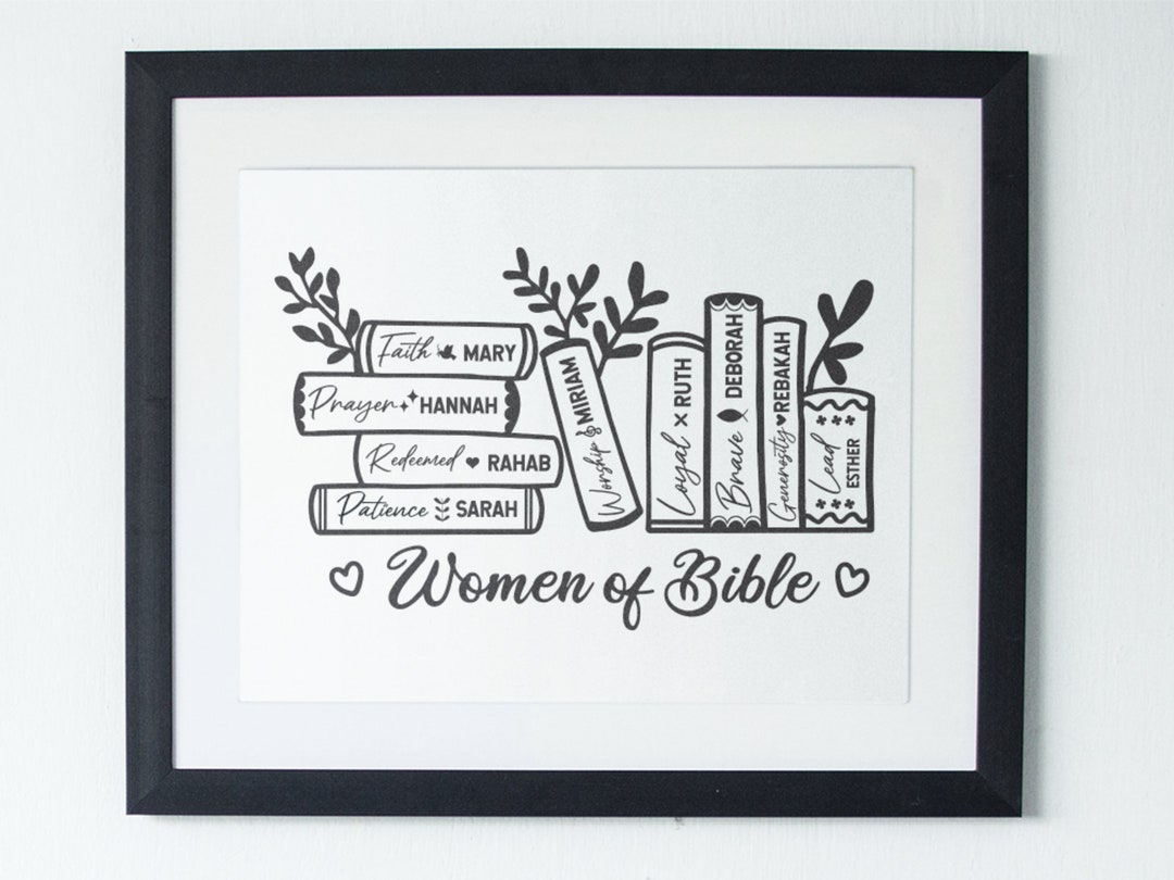 Women of the Bible - Minimalist Christian Poster - Digital Download - Etsy