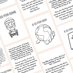 Kids Bible A-to-z Alphabet Coloring Book - Christian Coloring Book for ...