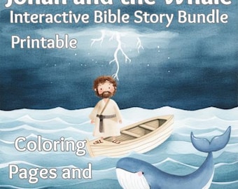 Jonah and the Whale - Bible Craft - Sunday School Activity - Etsy
